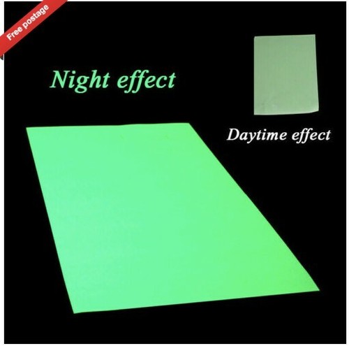 A4 Sheet GLOW IN THE DARK Self Adhesive Sign Making Stickers Easter ...