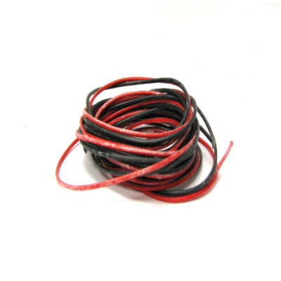 NEW H&R Racing HR504 Super Flexible Silicone Lead Wire 2ft Red/Black 1: ...