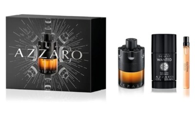 Azzaro The Most Wanted – Intense Mens Cologne Gift Set – 3-Piece Set ...