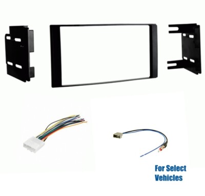 2 Din Car Stereo Radio Dash Wire Kit Combo for some 2014-2019 Nissan ...