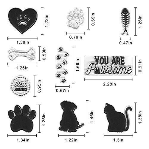 Animal Dog Cat Foot Prints Clear Stamps for Card Making Decoration DIY ...