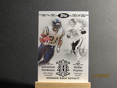 2007 Topps Course Dos Royalty # Tp Ladainian Tomlinson / Walter Payton ...