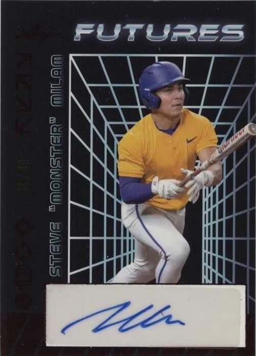 2024 Leaf Futures - Autographs Steve “Monster” Milam #A-SM1 Red /49 (AU ...