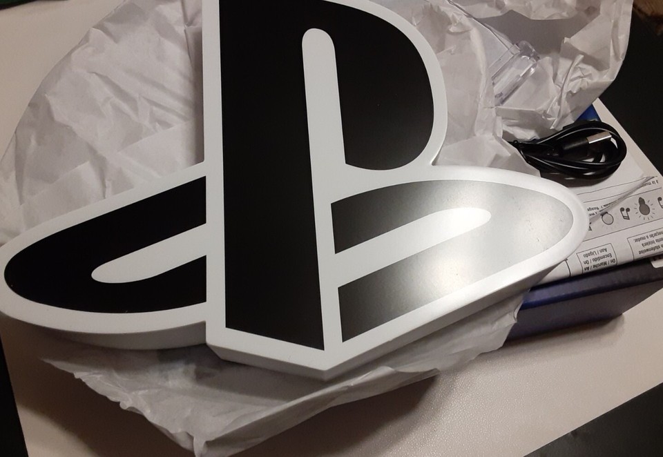 PlayStation Logo Light Includes 3 Light Modes USB Or Battery 9.5" Tall ...
