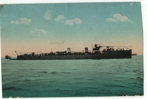 1910 Brazilian Naval Destroyer Mato Grosso Colored Postcard Pará-class ...