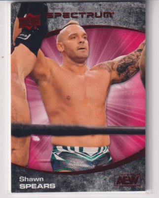 Shawn Spears 2021 Upper Deck AEW Spectrum Card # 72 Red Parallel ...