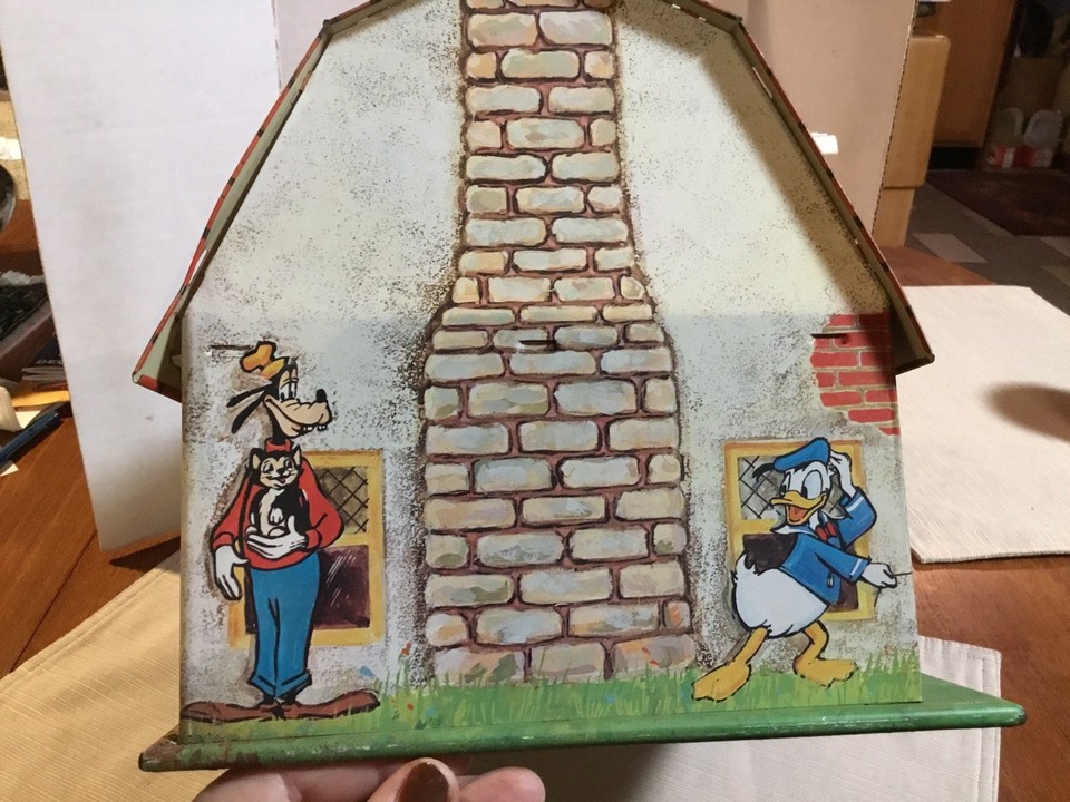 Vintage Marx Disney Mickey Mouse And Friends Tin Litho Metal Doll House ...