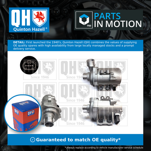 Electric Water Pump fits BMW 630 E63, E64 3.0 04 to 10 QH 11517546994 ...