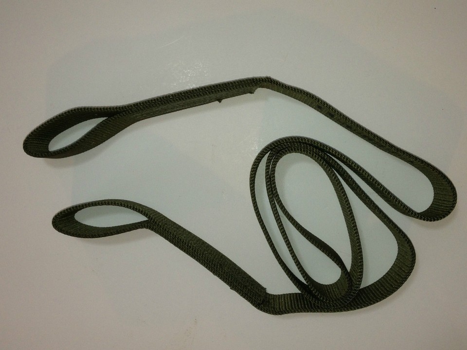 STRAP NYLON 2 X 60 OD GREEN LOOPED EXTRACTION HARNESS RAPPELLING CARGO ...