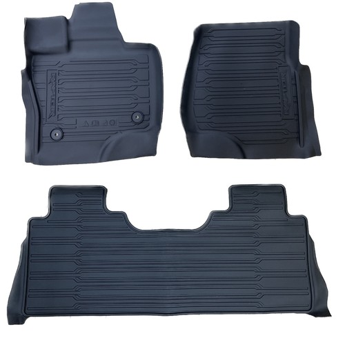 2021-2024 Ford F150 Raptor Crew Cab All Weather Tray Floor Mats w/ Logo ...