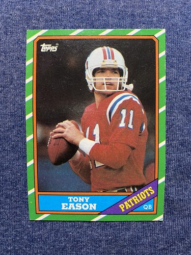 🔥1986 Topps Football Card TONY EASON #30 New England Patriots QB NFL🔥 ...