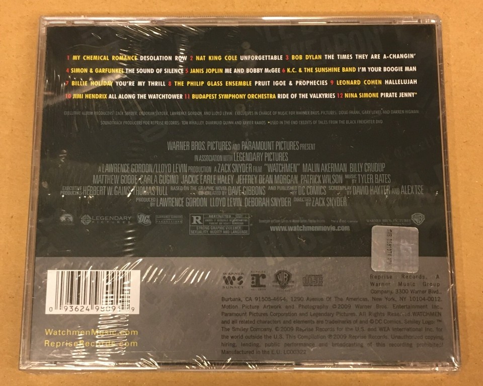 WATCHMEN SOUNDTRACK BOB DYLAN LEONARD COHEN JANIS JOPLIN (2009) SEALED ...