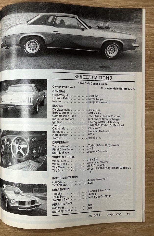 Autobuff Magazine Aug 1985 Cars & Sexy Ladies High Grade Hot Rods Babes ...