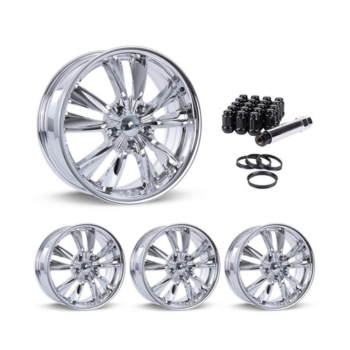 Set of 4 RTX Twist Chrome Alloy Wheel Rims for Acura Honda P30995 17x7 ...