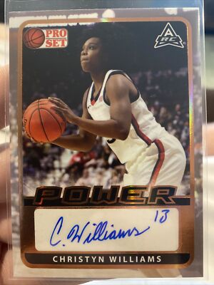 CHRISTYN WILLIAMS 2021-22 Leaf Pro Set Power Bronze Auto UCONN WNBA ...