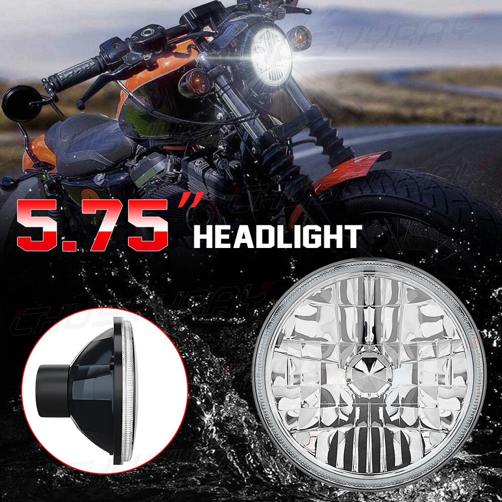 4PCS 5.75" 5-3/4" Round Headlights Hi/Lo Beam H5009 for Chevy Chevelle ...