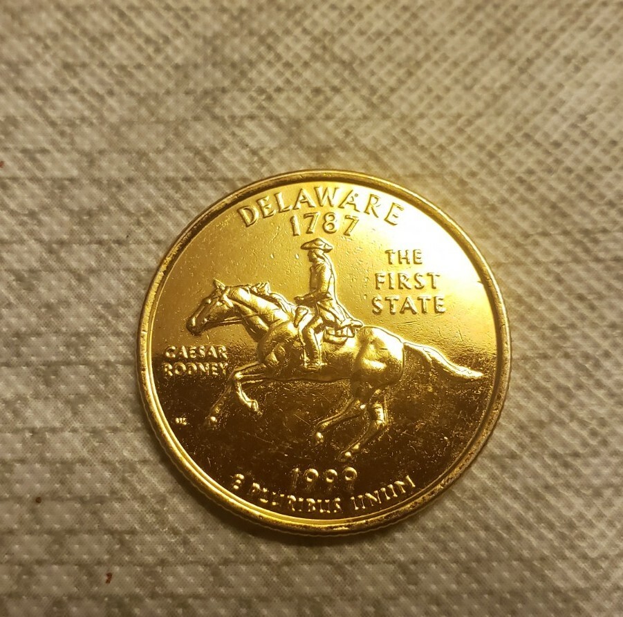 1999 DELAWARE STATE QUARTER **RARE** spitting horse. | eBay