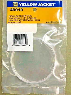 Yellow Jacket, Gauge Lens, 2-1/2", Polycarbonite Lens, Part# 49010 | eBay