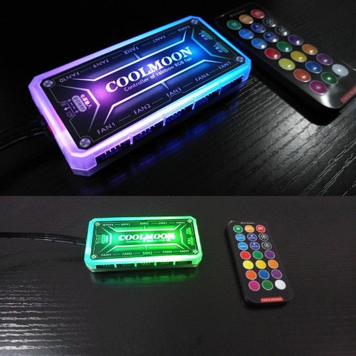 COOLMOON RGB Color Remote Controller DC12V 5A LED RGB Smart Controller ...