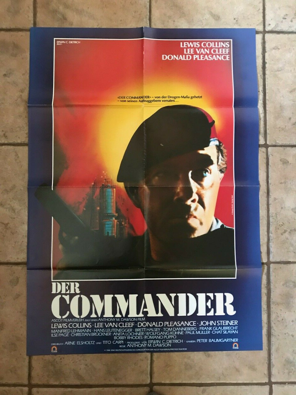 COMMANDER German poster '88 Lee Van Cleef | eBay