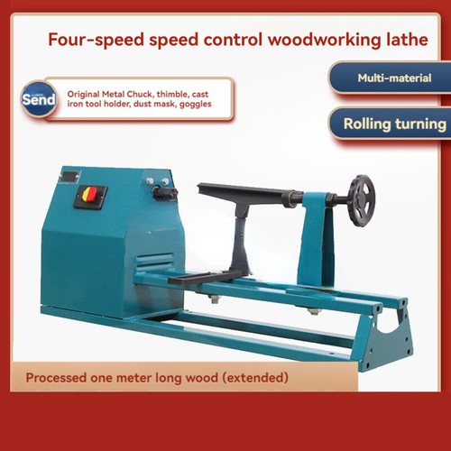 Bench Type Woodworking Lathe Sanding Drilling And Polishing Wood ...