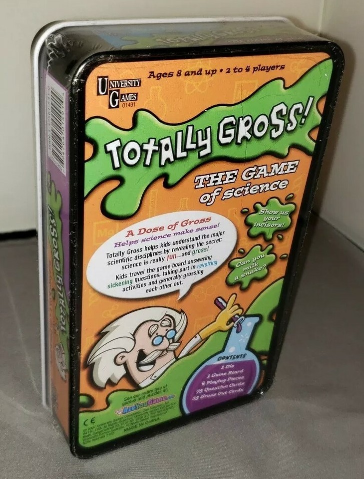 Totally Gross The Game of Science Full Game University Games Tin BRAND ...