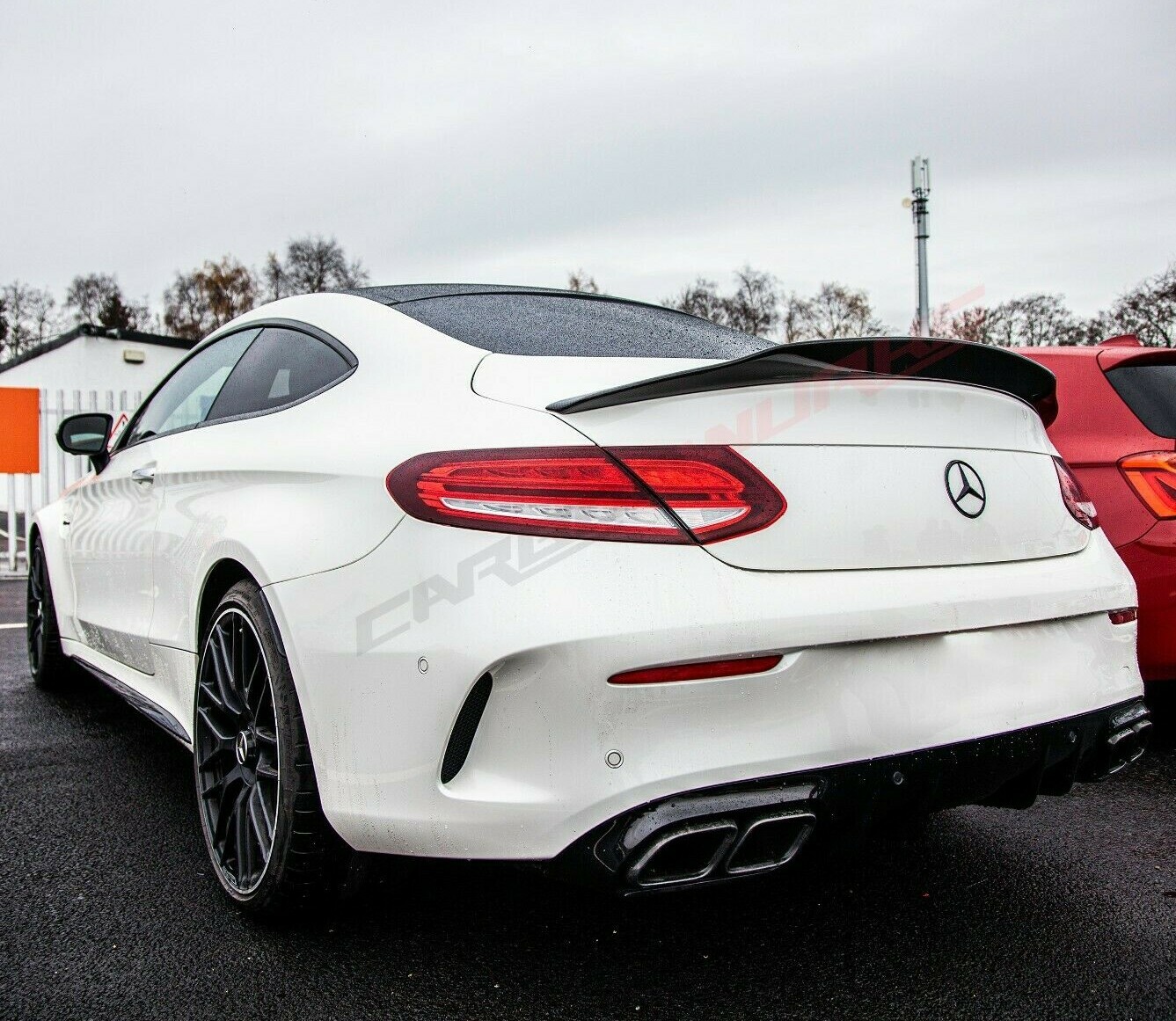 Mercedes C Class Coupe DTM Carbon Fibre Rear Boot Spoiler - C205 C63 ...