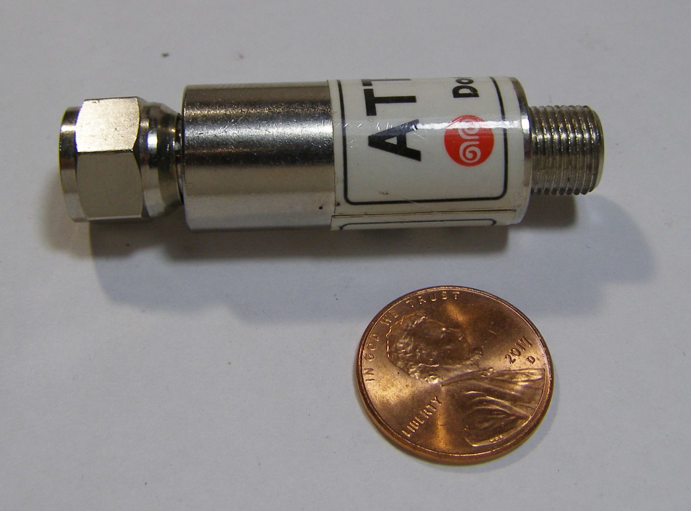 THREE DONGYANG TELECOM COAXIAL ATTENUATORS ATT-dB 3 COUNT SILVER/WHITE LABEL | eBay