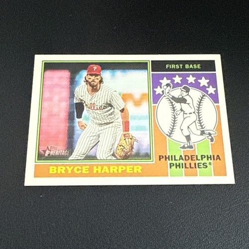 2025 Topps Heritage Bryce Harper Player Icons Holographic Foil #76PI-2 ...