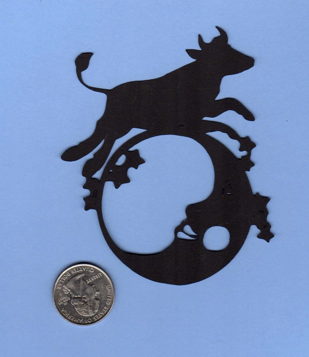 Cow Jumped Over The Moon Silhouette