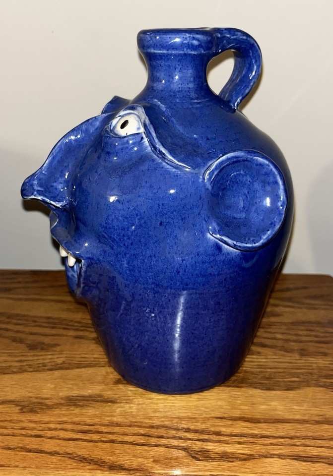 Ugly Face Jug Folk Pottery Signed Steve Turpin | eBay
