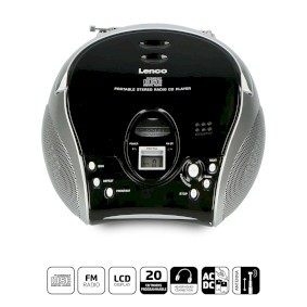 NDS Radio FM stereo portatile con lettore CD Nero/Argento | eBay