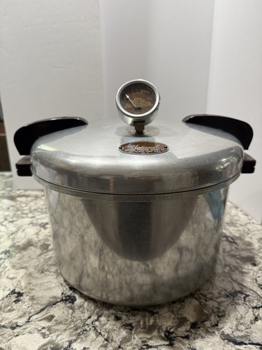 Vintage National No 5 Pressure Cooker Canner 12 Quart Aluminum W/ Org ...