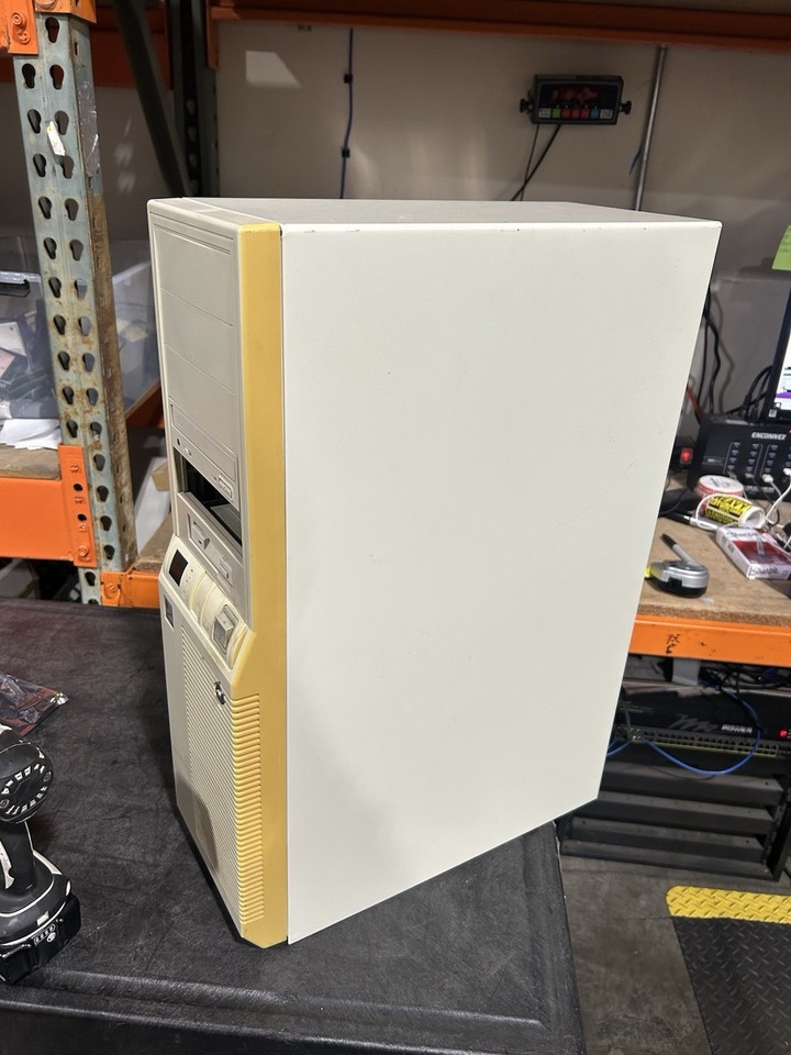 Vintage 386/486 Era Full Height AT Computer Tower Case with PSU/CD ...