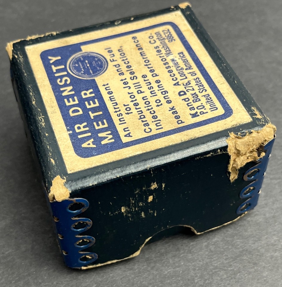 Vintage K & D Air Density Meter w/ Original Box – Drag Racing Carb Jet ...