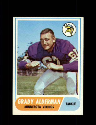 1968 GRADY ALDERMAN TOPPS #3 VIKINGS *0107 | eBay