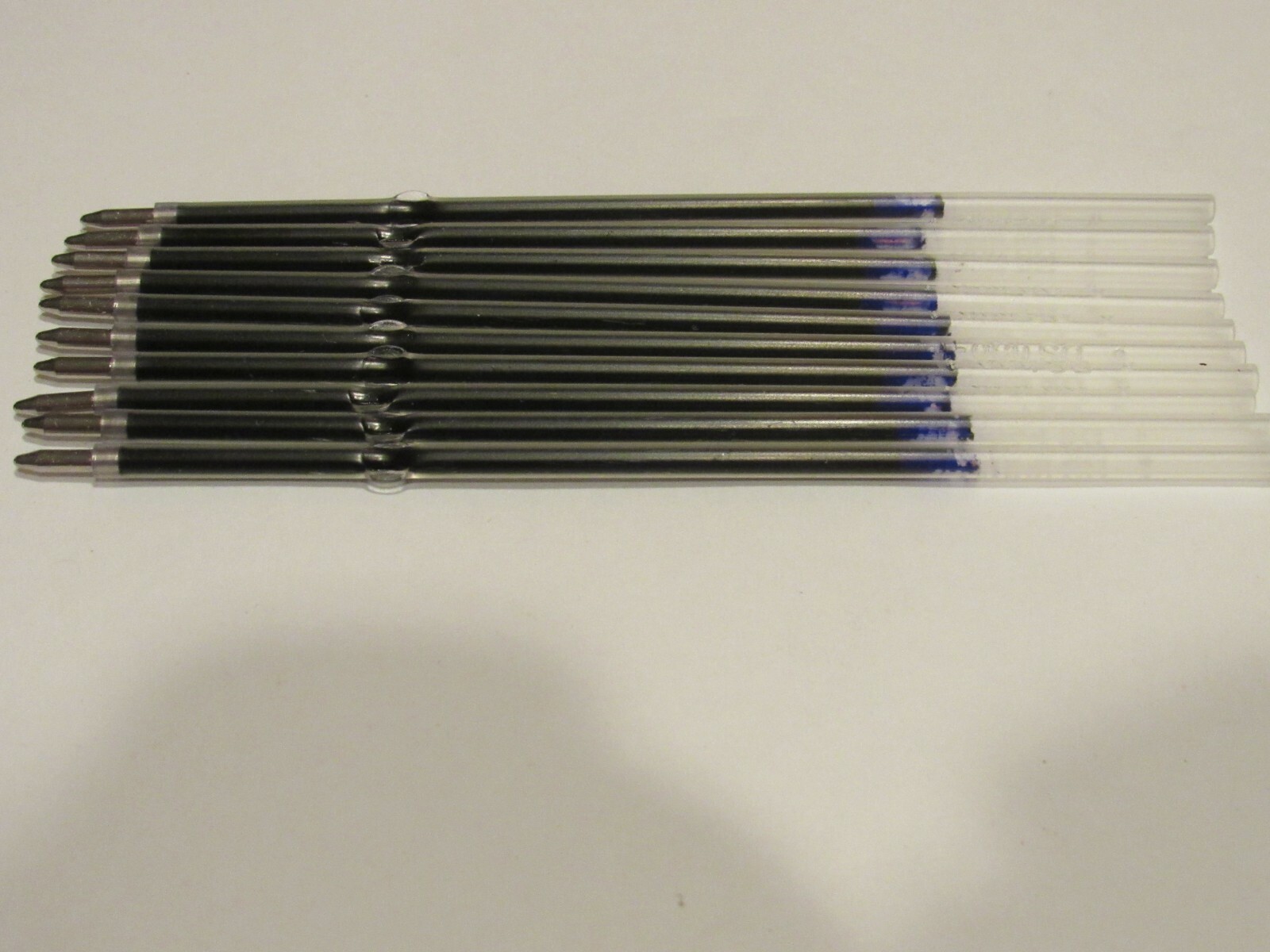 10 UNIVERSAL STICK BLACK BALLPOINT REFILLS-FIT HUB TROPICAL COLORS PENS ...