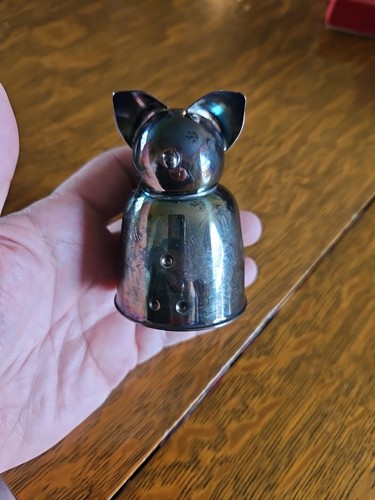 Very RARE Napier Silver Plated Mouse Shot Glass Vintage In Ex Condition ...