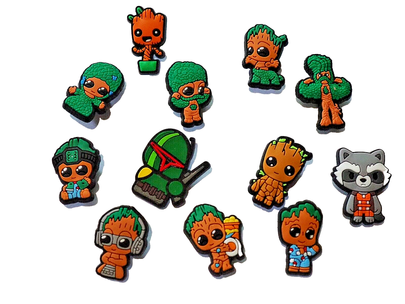 #173 12 pcs Groot GOTG shoe charms suitable for Croc and Jibbitz | eBay ...