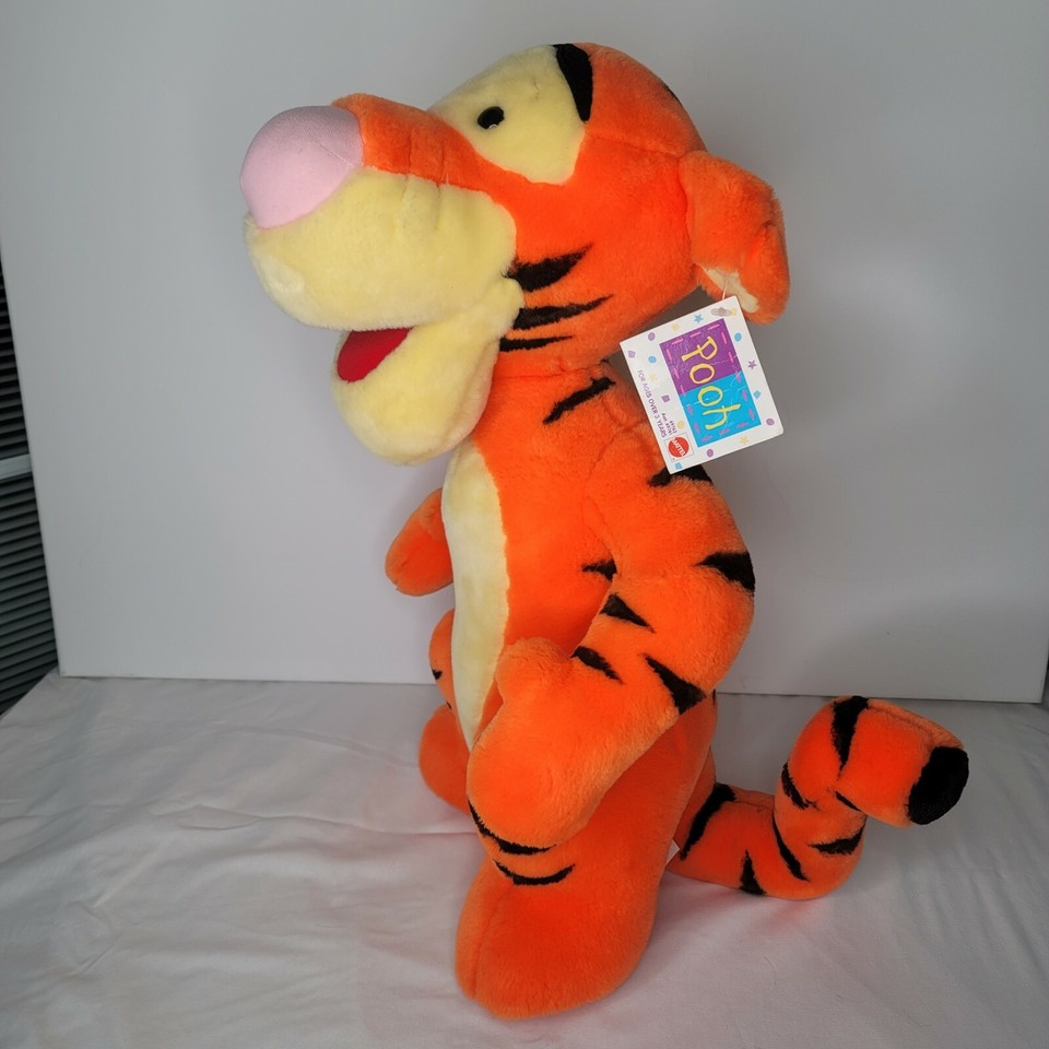 Disney Mattel Tigger Plush Jumbo 21" Standing Winnie Pooh Stuffed ...