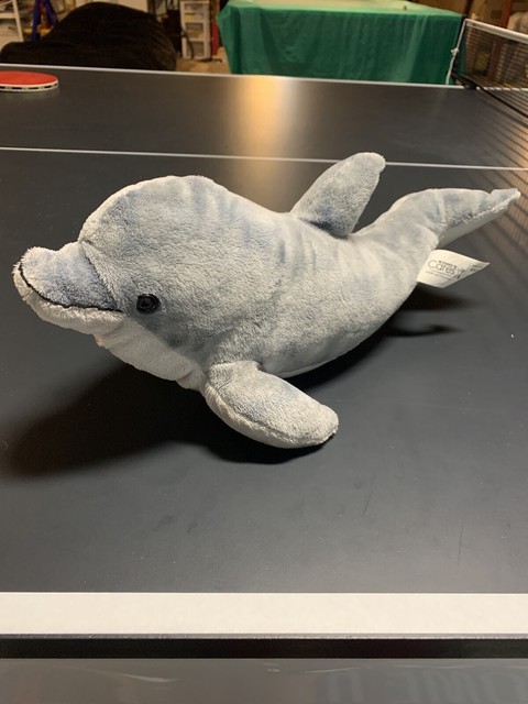 Seaworld Bottlenose Vintage Dolphin Plush Grey Flipper Stuffed Animal ...
