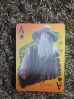 The Hobbit (2012 Cartamundi 3D Playing Cards), Gandalf, Black Ace of ...