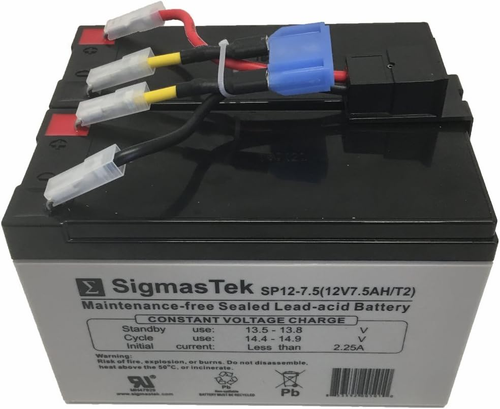 APC RBC48 Cartridge with 2X 12V 7.5Ah SP12-7.5 T2 Batteries | eBay