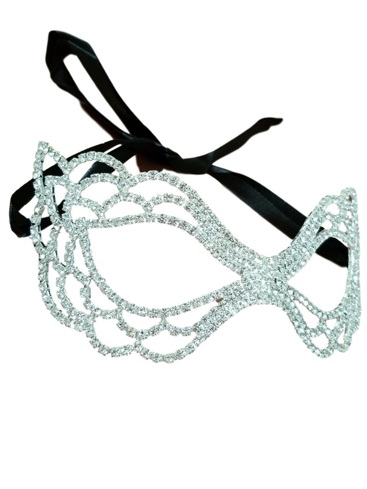 Full Rhinestone Crystal Masks Silver Gold Wedding Masquerade Mask | eBay