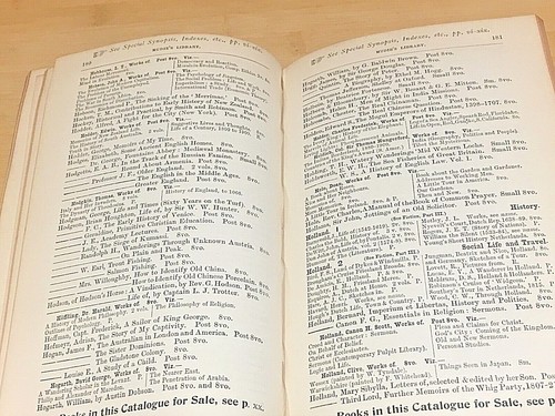 Mudie's Select Library Catalogue. (Est 1842) New Oxford Street London ...