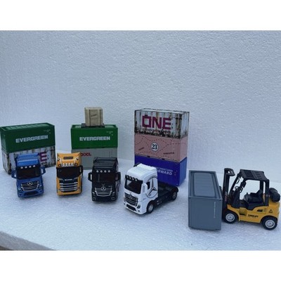Mercedes Metal Model Die Cast Alloy Truck Lorry Trailer Rig LGV HGV Toy ...