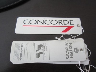 BRITISH AIRWAYS CONCORDE AIRPLANE LUGGAGE TAG M199 1st RED ARROW ...