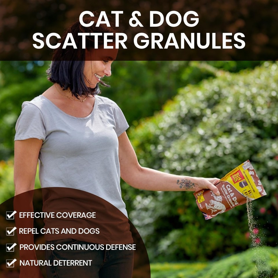 Cat and Dog Scatter Granules Natural Plant Oils Deter Digging ...