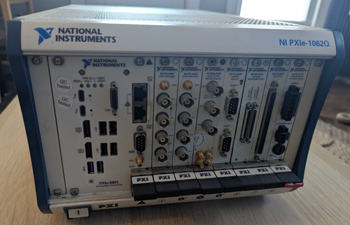 National Instruments NI PXIe-8861 controller, PXIe-1062Q chassis, cards ...