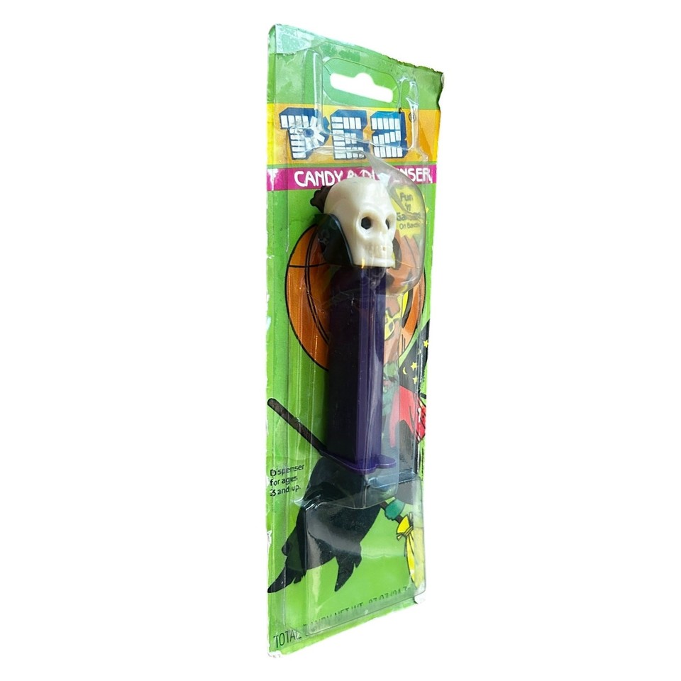 Vintage 90s PEZ Dr. Skull Dispenser in Original Package - Opened, No ...